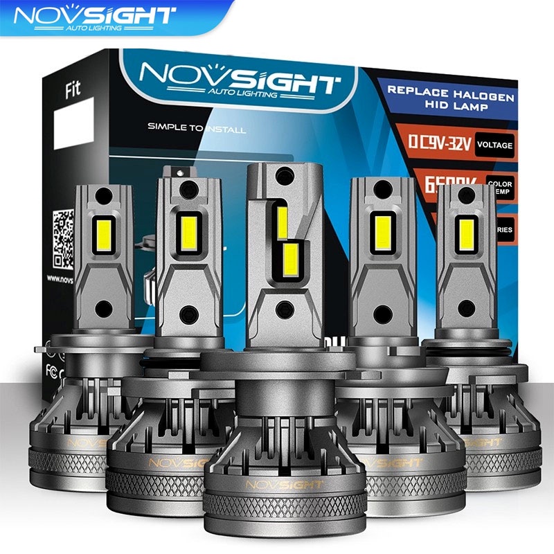 Novsight N37 H4 หลอดไฟหน้า Led 120w 22000lm 6500k ไฟหน้ารถไฟตัดหมอกคู่ ...