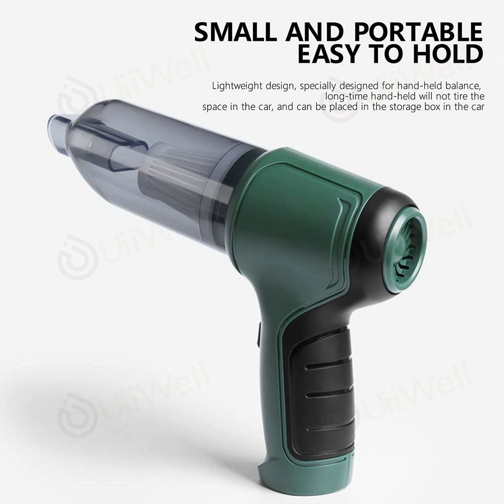 ดูด/เป่า/สูบ3ใน1 เครื่องดูดฝุ่นไร้สาย เครื่องดูดฝุ่นในรถ 20000pa 150W 5500mAh ตัวเล็กพกพาง่าย ...