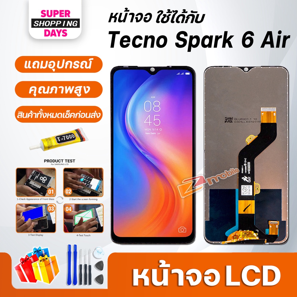 หน้าจอ LCD Tecno Spark 6 Air Display จอ+ทัช อะไหล่มือถือ อะไหล่ จอTECNO Spark6Air | Shopee Thailand