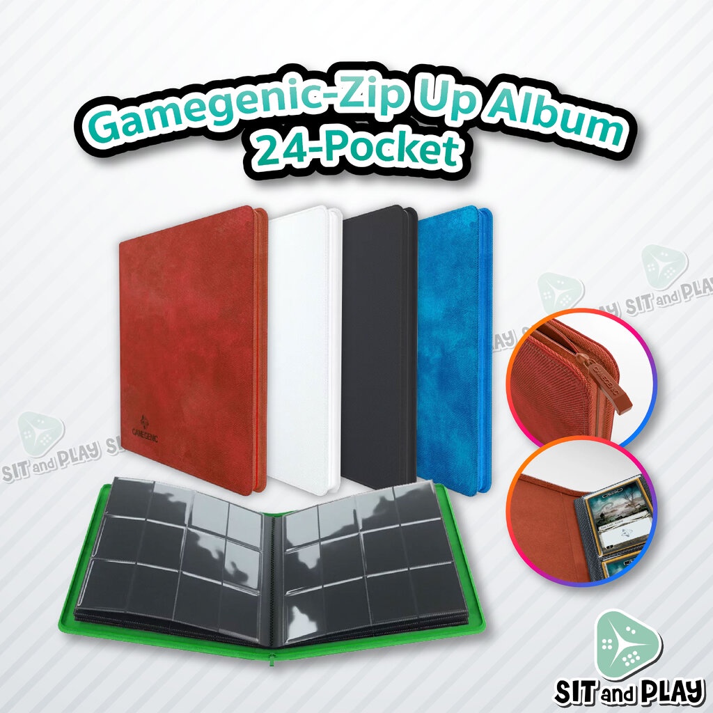 Gamegenic - Zip Up Album 24-Pocket แฟ้ม อัลบั้ม ใส่การ์ด ปกพรีเมี่ยม มี ...