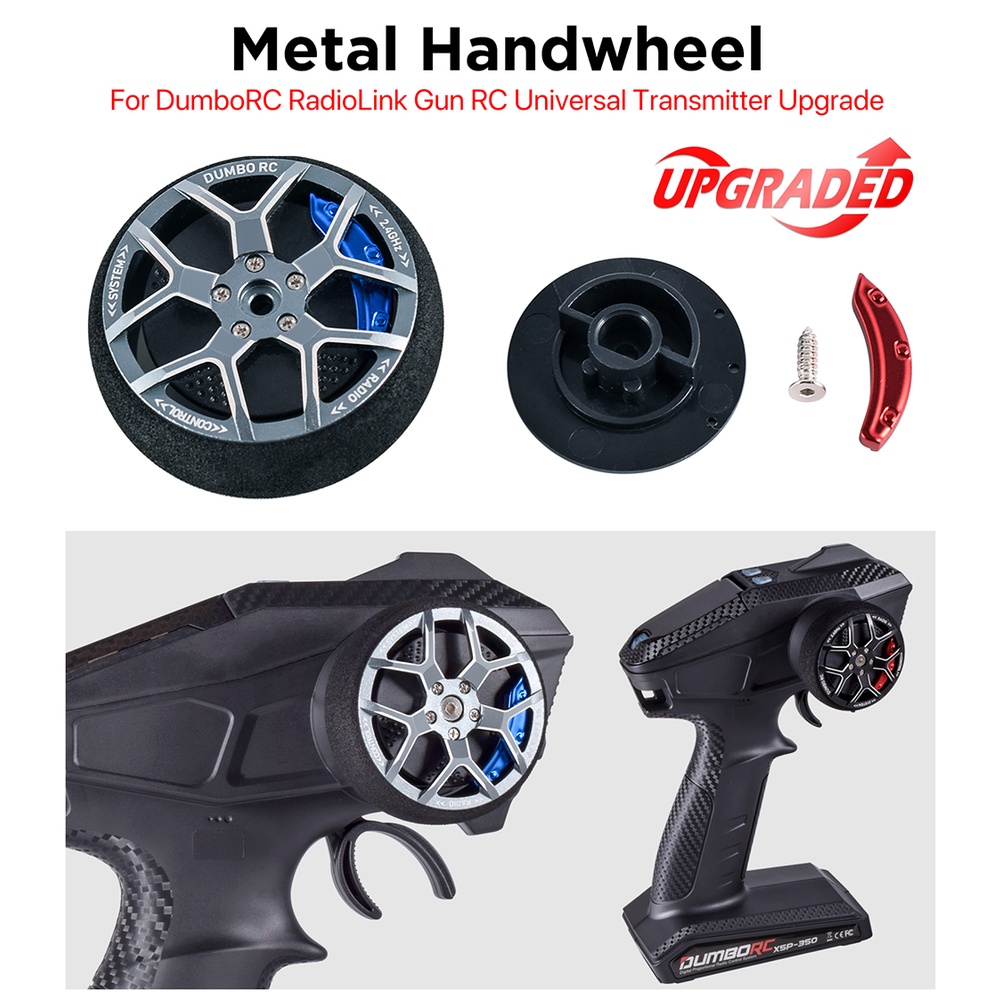 Domborc พวงมาลัยโลหะ พร้อมโฟม สําหรับอัพเกรดเครื่องส่งสัญญาณวิทยุบังคับ ...