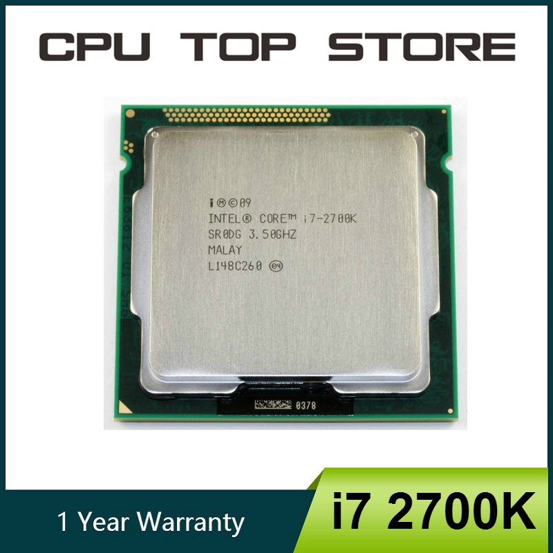 โปรเซสเซอร์ CPU Intel Core i7 2700K 3.5GHz Quad-Core LGA 1155 SR0DG ... โปรเซสเซอร์ CPU Intel Core i7 2700K 3.5GHz Quad-Core LGA 1155 SR0DG ...