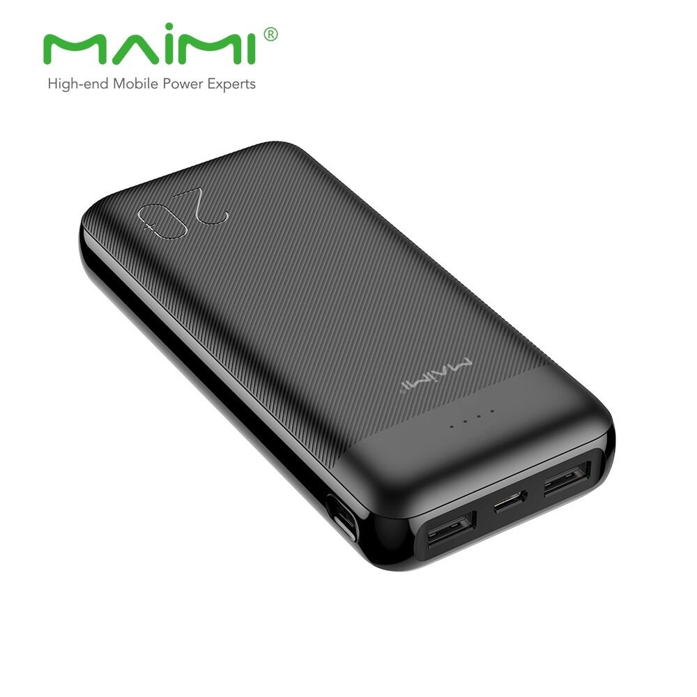 Maimi พาวเวอร์แบงค์ Power bank 20000 mAh (Maimi รุ่น Mi20) แบตสำรอง 2 ...