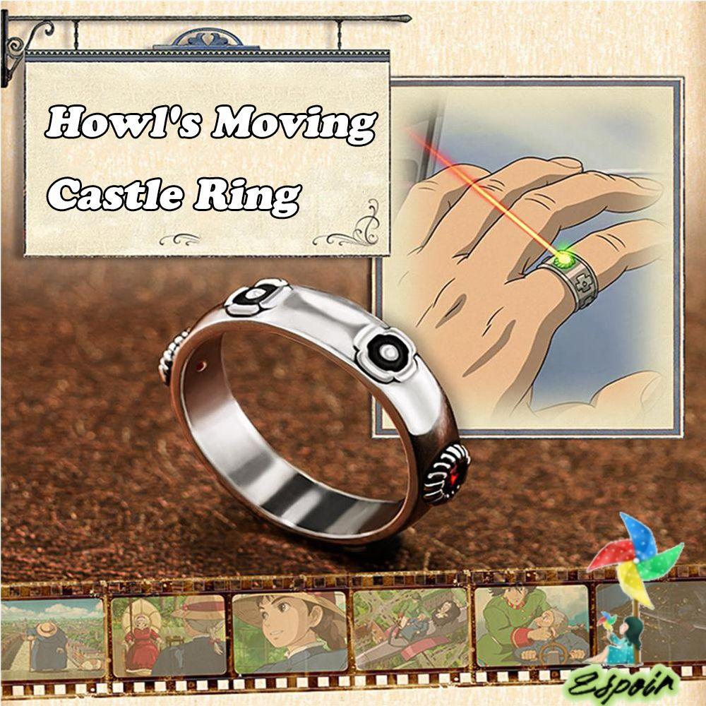 ESPO Howl's Moving Castle Ring แหวนคอสเพลย์ Hayao Miyazaki สีเงิน ...