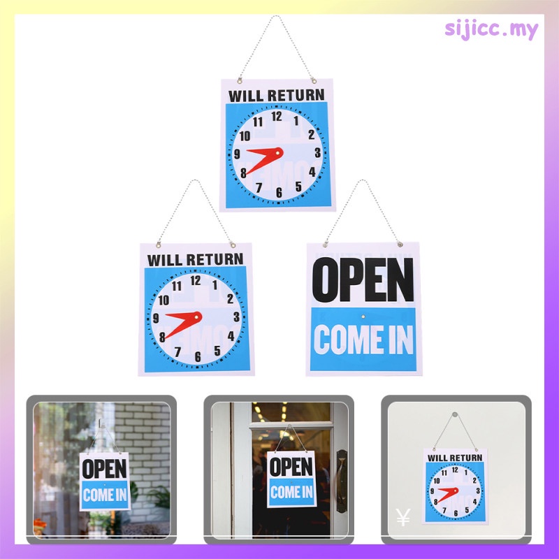 3 ชิ้น Will Be Back Sign กลับเปิดธุรกิจประตูนาฬิกา Goblincore ตกแต่ง ...