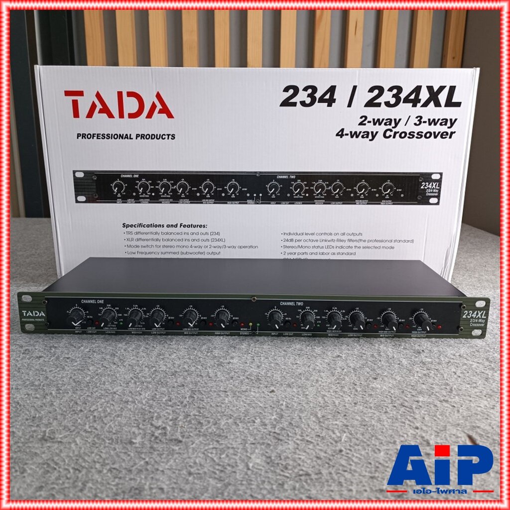 TADA 234XL crossover ครอสโอเวอร์อนาล็อก เครื่องแยกสัญญาณเสียง234XL ...