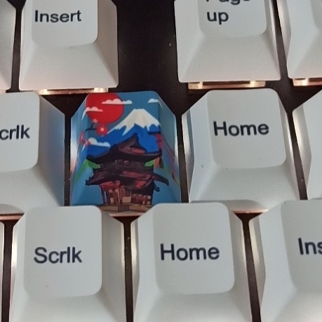 P PBT Keycap Sublimation Snow Mountain Mechanical Keyboard Keycap Mount Fuji Keycap wwz | Shopee ...