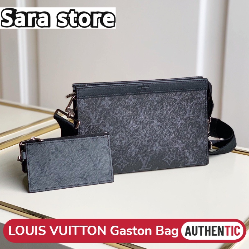 หลุยส์วิตตอง Louis Vuitton กระเป๋าสตางค์แบบสะพายรุ่น Gaston Shoulder ...