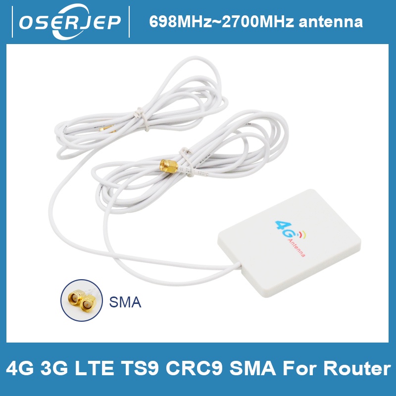 4G 3G LTE TS9 CRC9 SMA Broadband mimo Antenna Signal Amplifier For ...