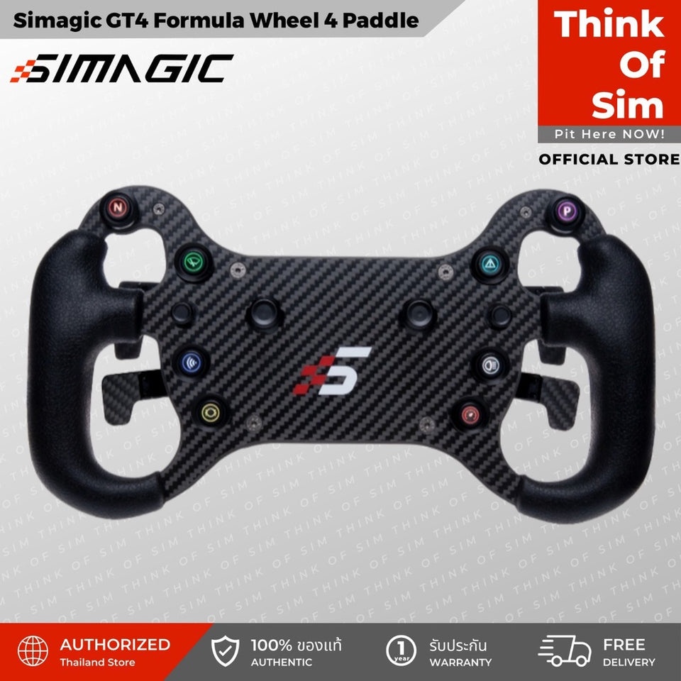 Simagic GT4 Formula Style Wheel with Advance 4 Paddle Carbon Fibre ...