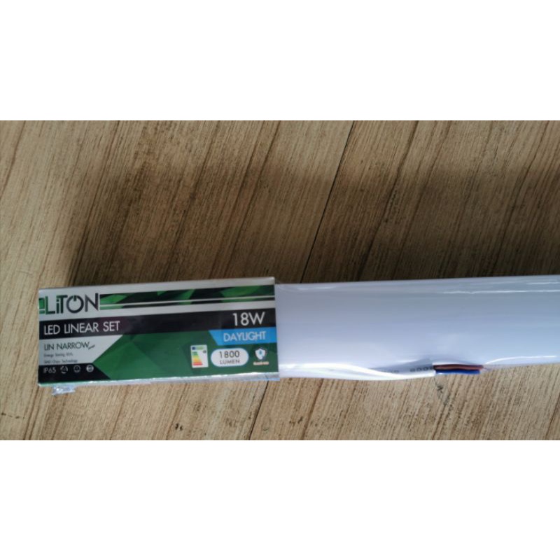 สว่างกว่าเดิม ชุดรางกันน้ำกันฝุ่น หลอดไฟกันน้ำ โคมไฟ LED โคมกันน้ำ LITON 18W แสงขาว | Shopee ...