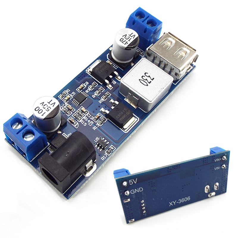 โมดูลพาวเวอร์ซัพพลาย DC-DC 24V 12V เป็น 5V 5A LM2596S ปรับได้ USB ... โมดูลพาวเวอร์ซัพพลาย DC-DC 24V 12V เป็น 5V 5A LM2596S ปรับได้ USB ...