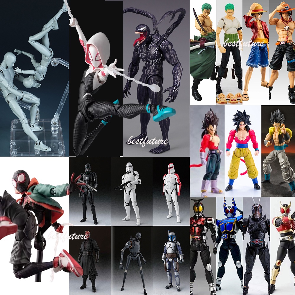 Shf ฟิกเกอร์ SHFiguarts One Piece Body Kun Body Chan Venom Kamen Rider ...