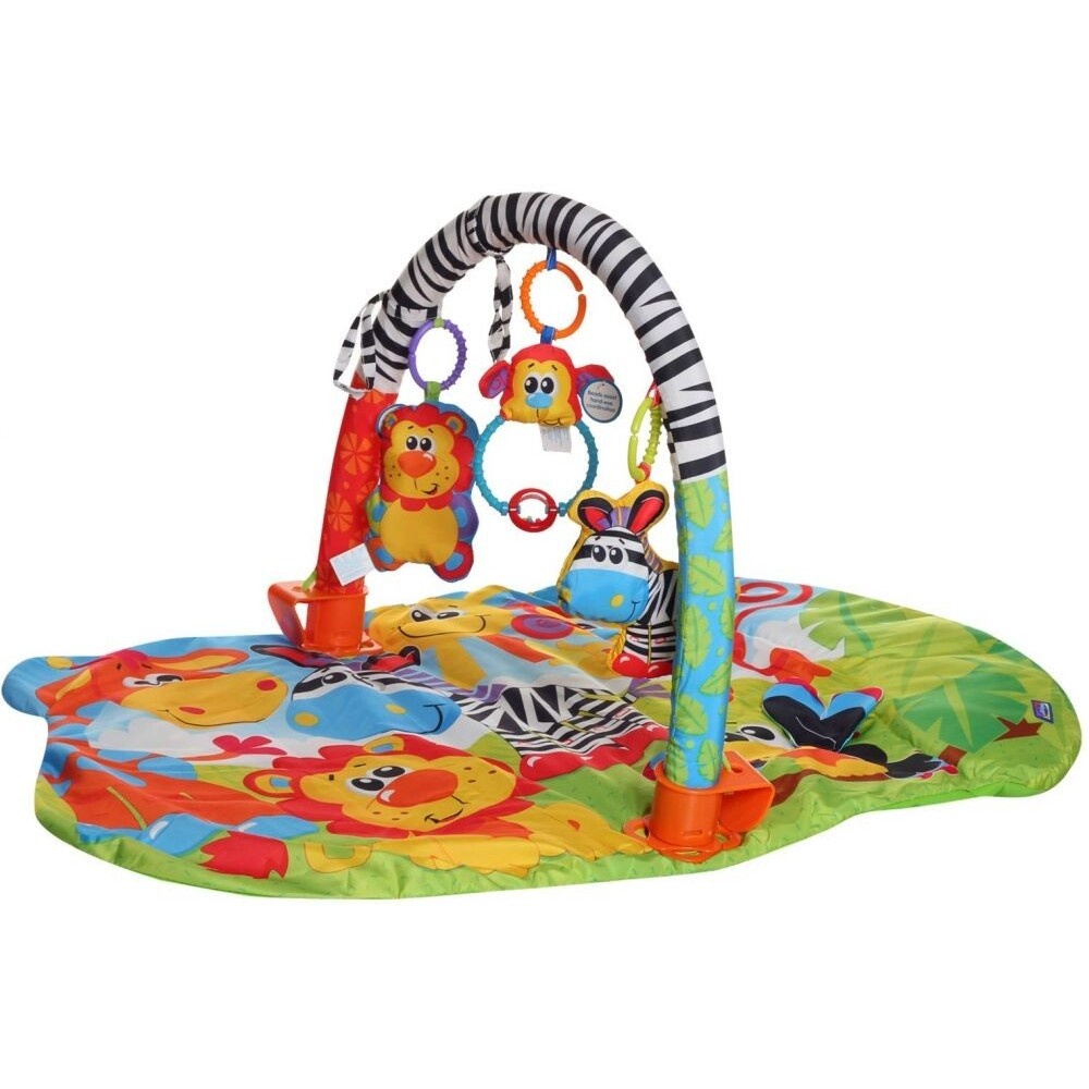 [ใช้ 2 โค้ดลดเพิ่ม] Playgro 3 In 1 Safari Super Gym เพลย์แมท เบาะนอน มี ...
