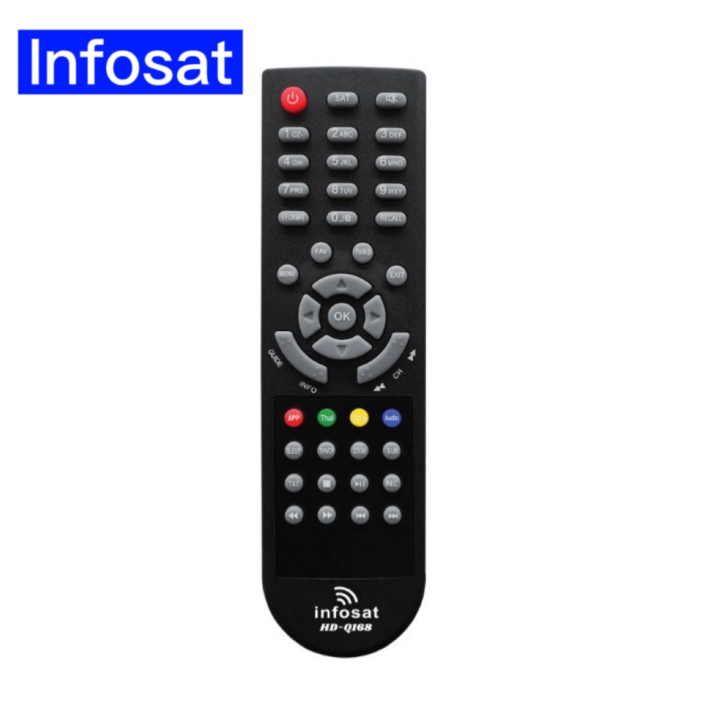 รีโมท Infosat (ใช้งานกับกล่อง infosat HD ได้ทุกรุ่น) รีโมททีวี/รีโมท ...