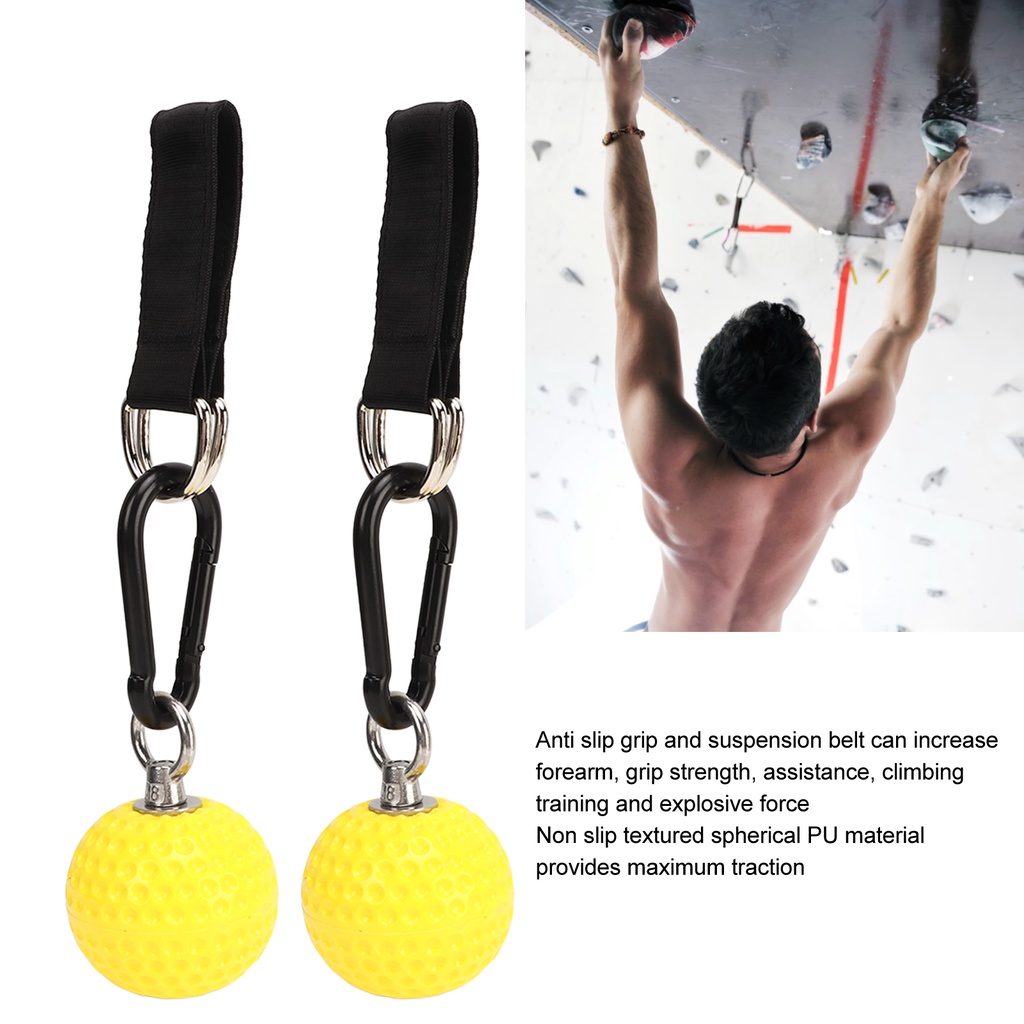 Sports Toy 1 คู่ปีนเขาการฝึกอบรม Power Grip Ball ปีนเขาดึง Hold Grips ...
