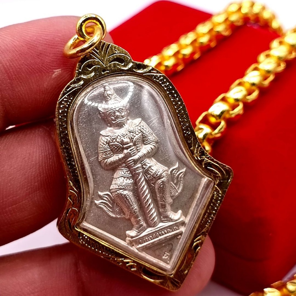 K739 ท้าวเวสสุวรรณ จี้ท้าวเวสสุวรรณ ท้าวเวชสุวรรณ วัดจุฬามณี สีเงิน ปี ...