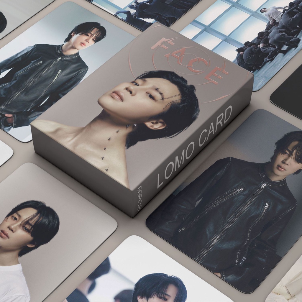Jimin 2023 FACE โปสการ์ด BT-S Special Solo Folio Photo Album Lomo Cards YM 55 ชิ้น ต่อกล่อง ...