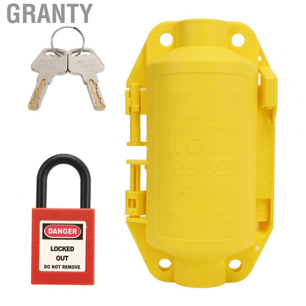 Granty Plug Padlock Set Electric Shock Prevention Deform Industrial ...