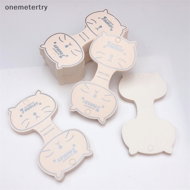 Onem 50pcs Cat Face กระดาษคราฟท์บรรจุแท็กการ์ด Handmade ผมเครื่องประดับ ...