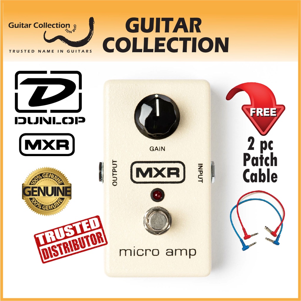 แป้นเหยียบเอฟเฟคกีตาร์ Jim Dunlop MXR M133 Micro Amp Boost | Shopee Thailand