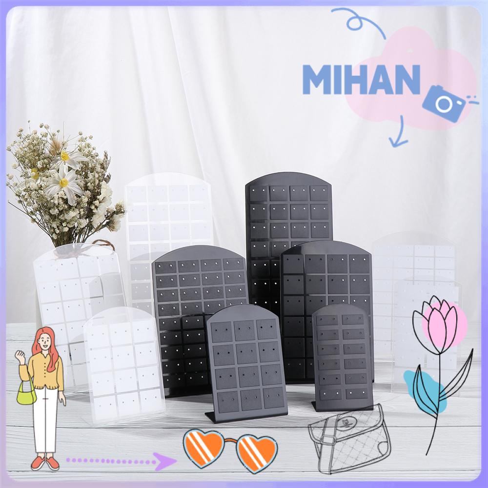 Mihan ใหม่ ชั้นวางเครื่องประดับ ต่างหู สตั๊ด แบบพลาสติก สีดํา ขาว 3 ขนาด | Shopee Thailand