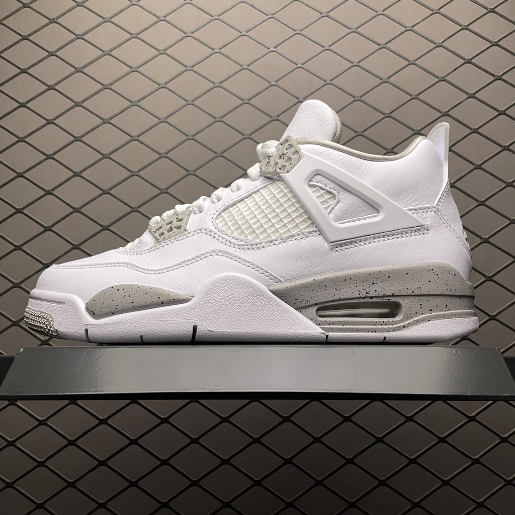 CT8527-100 Air Jordan 4 Retro "Tech White" AJ4 White Oreo Men's Culture ...
