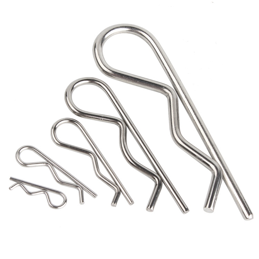 B ประเภท Pin R Pin เวฟปิดพิน Cotter Pin คลิปสปริงเหล็ก Pin สังกะสี Snap ...