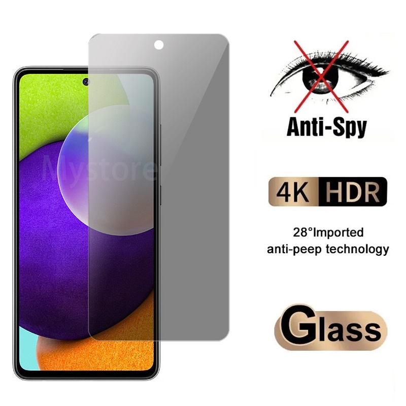 ป้องกันการสอดแนมความเป็นส่วนตัวกระจกนิรภัยใช้สำหรับ Samsung ss Galaxy S24 FE A16 A06 A06s A55 ...