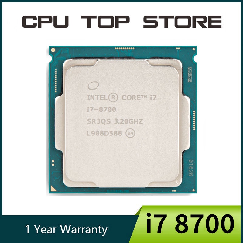 โปรเซสเซอร์ CPU Intel Core i7 8700 3.2GHz Six-Core Twelve-Thread 12M ...