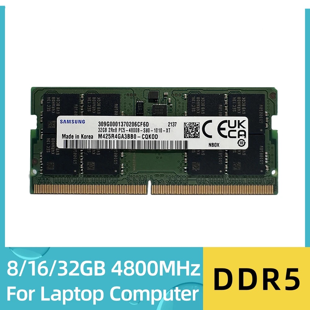 Samsung แรมแล็ปท็อป DDR5 32GB 16GB 8GB 4800MHz SO DIMM 262pin เหมาะ ...