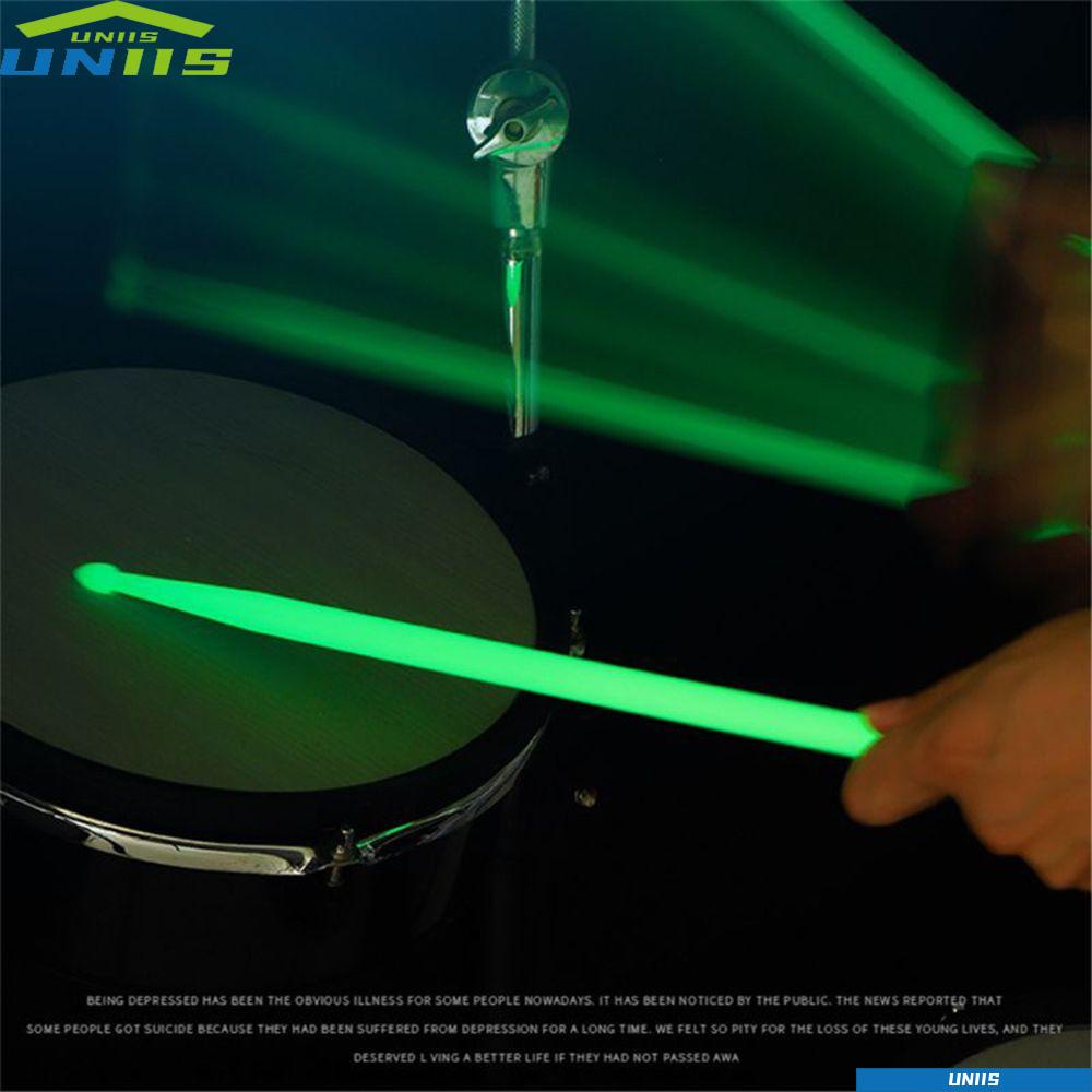 Uniis ไม้ตีกลองไนล่อนเรืองแสง 5A 1 คู่ | Shopee Thailand