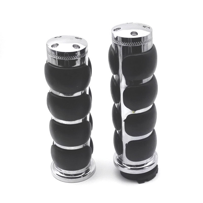 คู่รถจักรยานยนต์Handlebar Grips CNC Handle GripสําหรับHarley Sportster ...