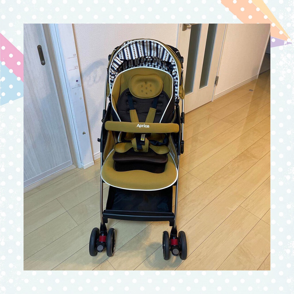 รถเข็นเด็กมือสอง -- APRICA Optia Cushion สีเหลือง (ปี2021) | Shopee ...