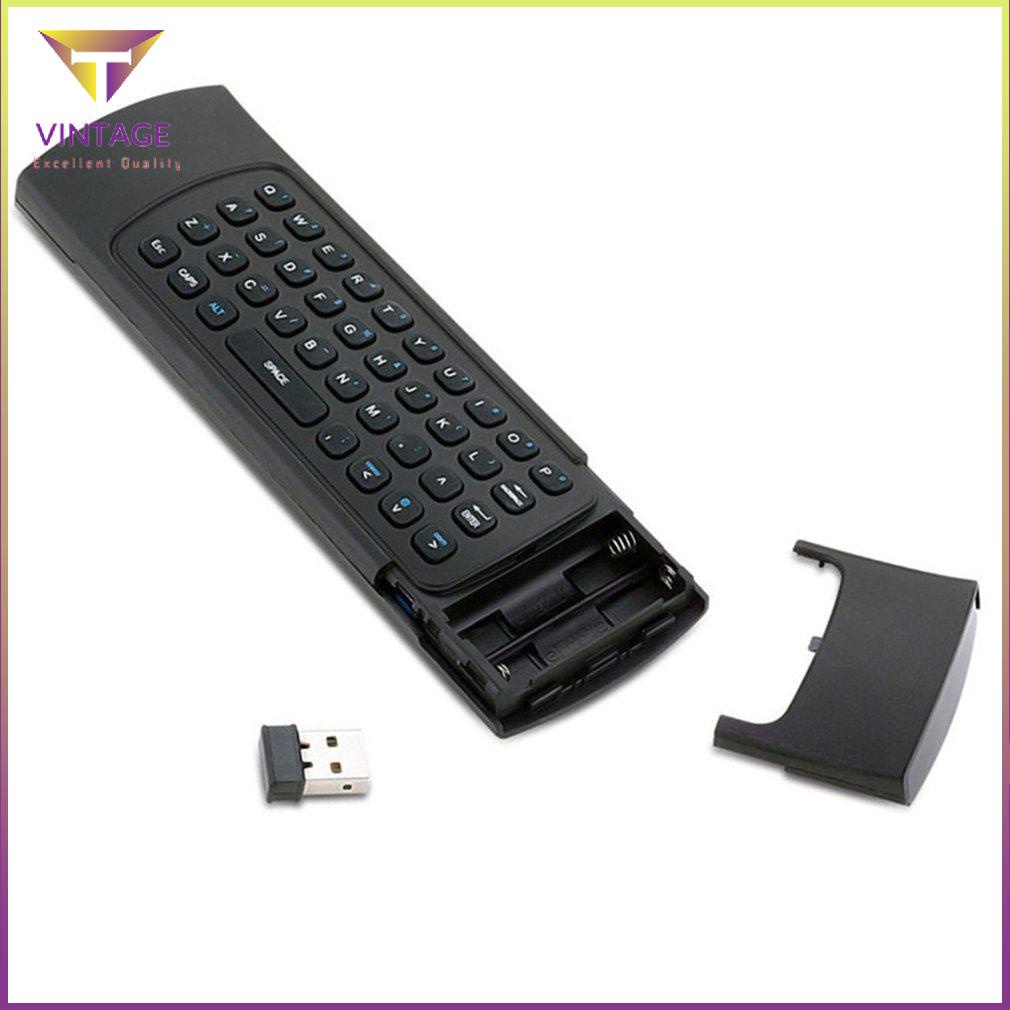 Mx3 ทนทาน 2.4G Wireless Keyboard Controller รีโมทคอนโทรล Air Mouse ...