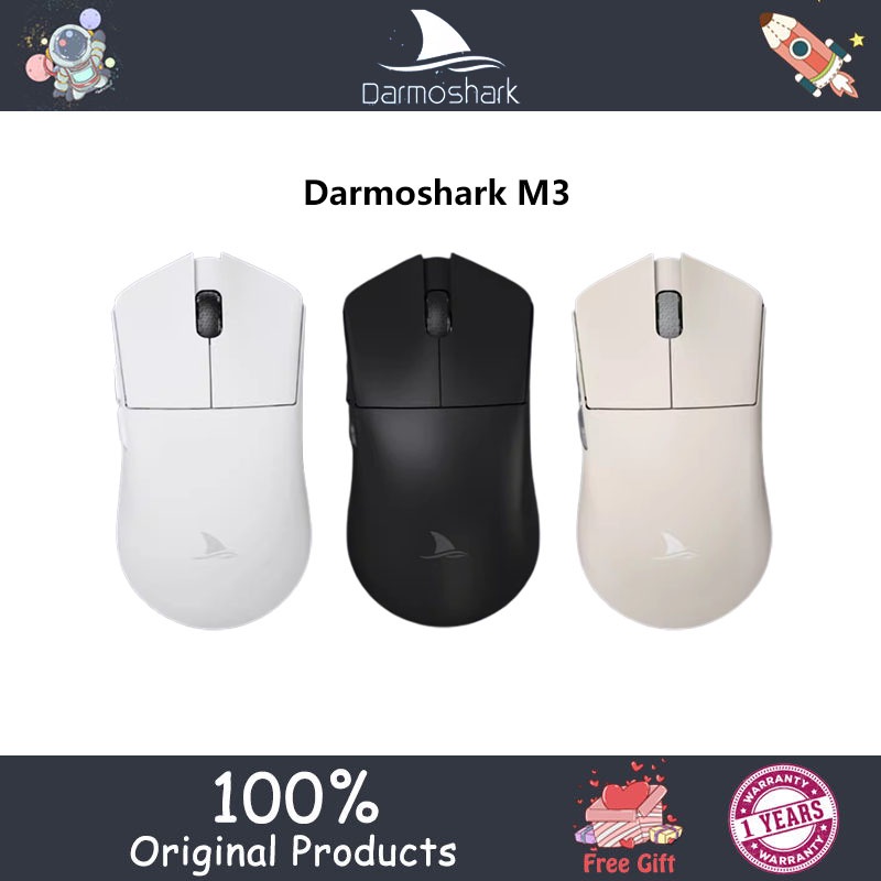 Darmoshark M3 เมาส์ไร้สาย น้ําหนักเบา สําหรับเล่นกีฬา | Shopee Thailand