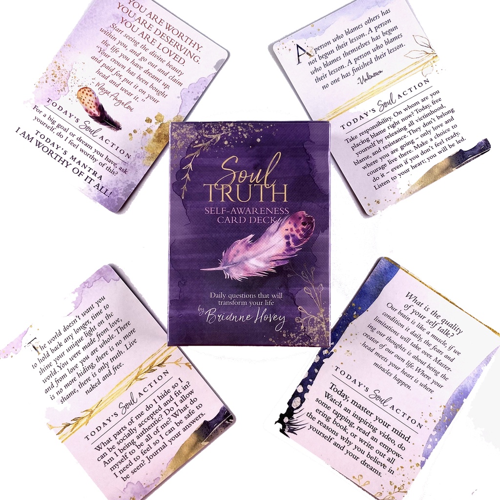 ไพ่ทาโรต์ Soul Truth Oracle Cards พร้อมคู่มือ PDF คุณภาพสูง สําหรับงาน ...
