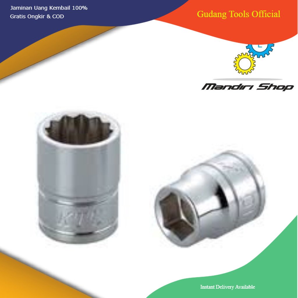 ล็อคโช๊ค/ล็อคซ็อกเก็ตสั้นktc JAPAN SQUARE 3/8 ดอกไม้ 6/12 CODE B3 (ดอกไม้ 6)/B3-W (ดอกไม้ 12 ...