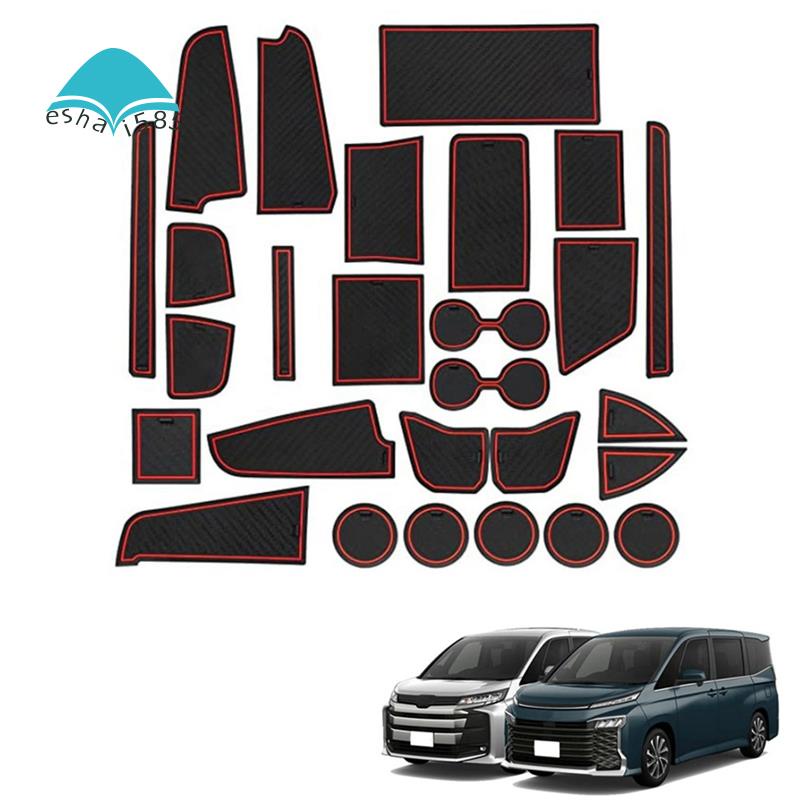 แผ่นรองช่องประตู กันลื่น กันฝุ่น อุปกรณ์เสริม สําหรับ Toyota Noah Voxy 90 Series 2022 27 ชิ้น ...