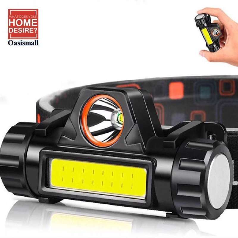 ไฟฉาย ไฟฉายคาดหัว Outdoor ไฟฉายชาร์จไฟ USB Rechargeable Headlight /101 | Shopee Thailand