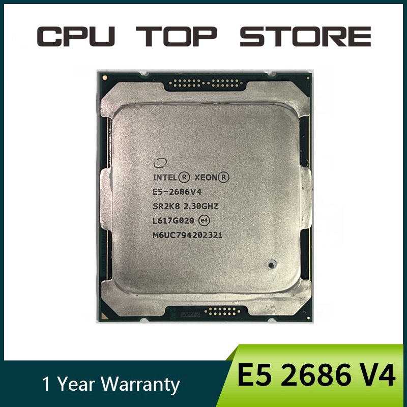 โปรเซสเซอร์ CPU Intel Xeon E5 2686 V4 E5 2686V4 2.3GHz 18-Cores 45M ...