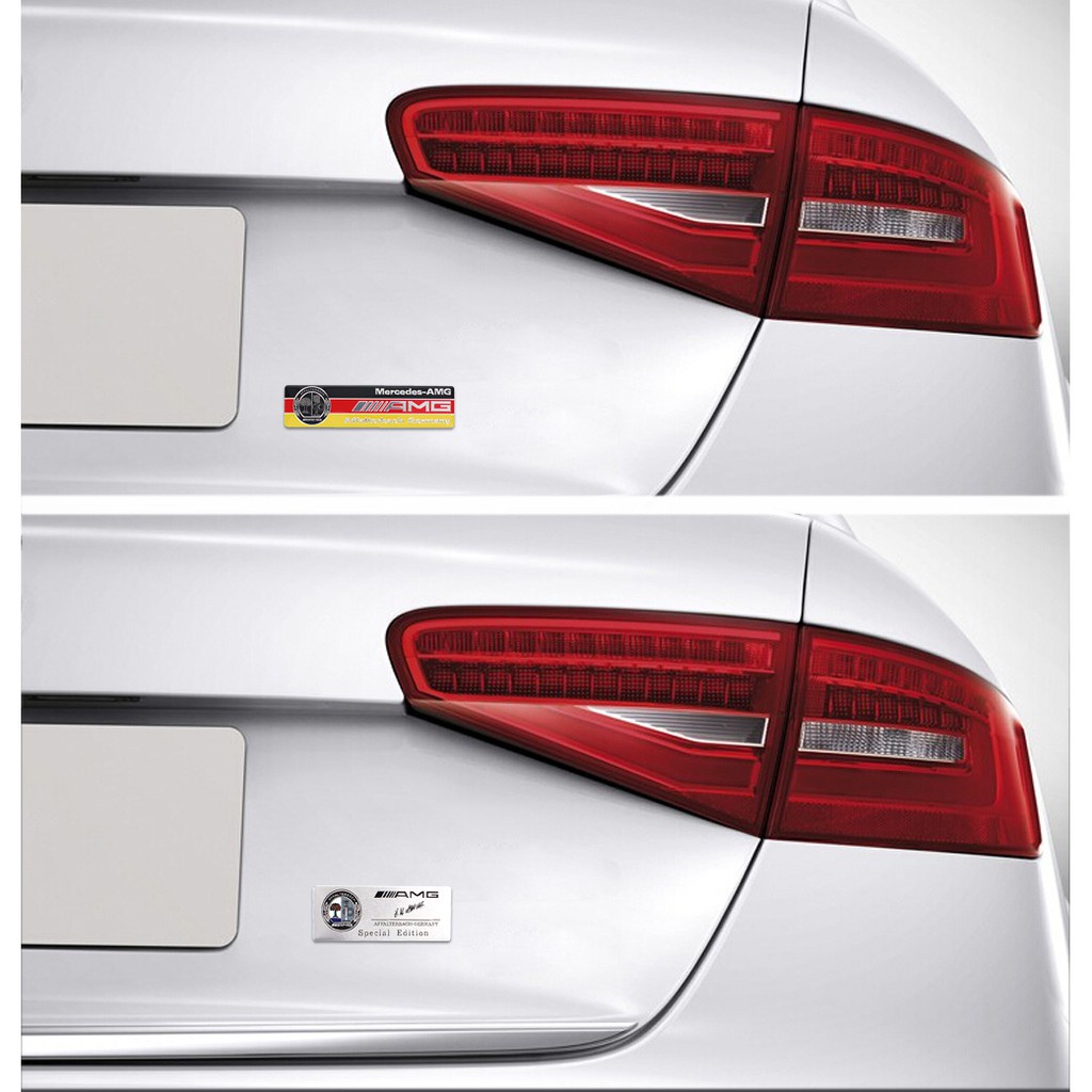 สติกเกอร์โลหะ ตราสัญลักษณ์ Benz สําหรับ Mercedes Benz AMG Apple Tree ...