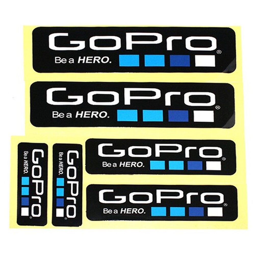 สติ๊กเกอร์ GoPro Sticker 9 pcs | Shopee Thailand