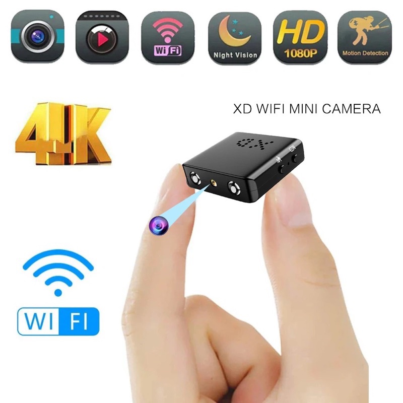 กล้องจิ๋ว 4K Full HD 1080P Mini ip Cam XD WiFi Night Vision Camera IR ...