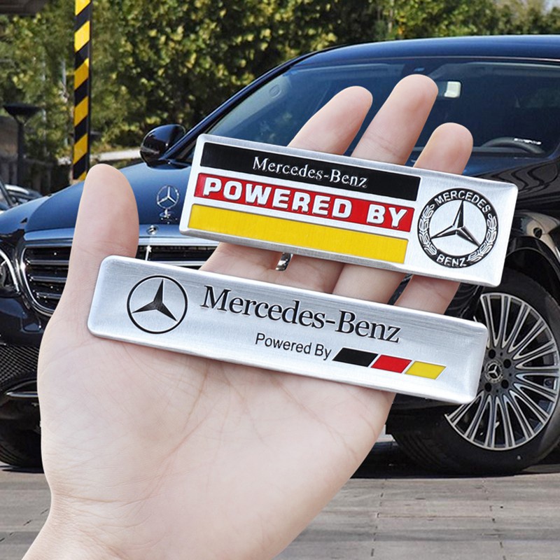 สติกเกอร์โลหะ ตราสัญลักษณ์ Benz สําหรับ Mercedes Benz AMG Apple Tree ...