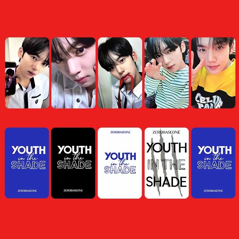 โปสการ์ด ZB1 Debut Album YOUTH IN THE SHADE Photocards ZEROBASEONE Lomo Cards Zhang Hao Jiwoong ...