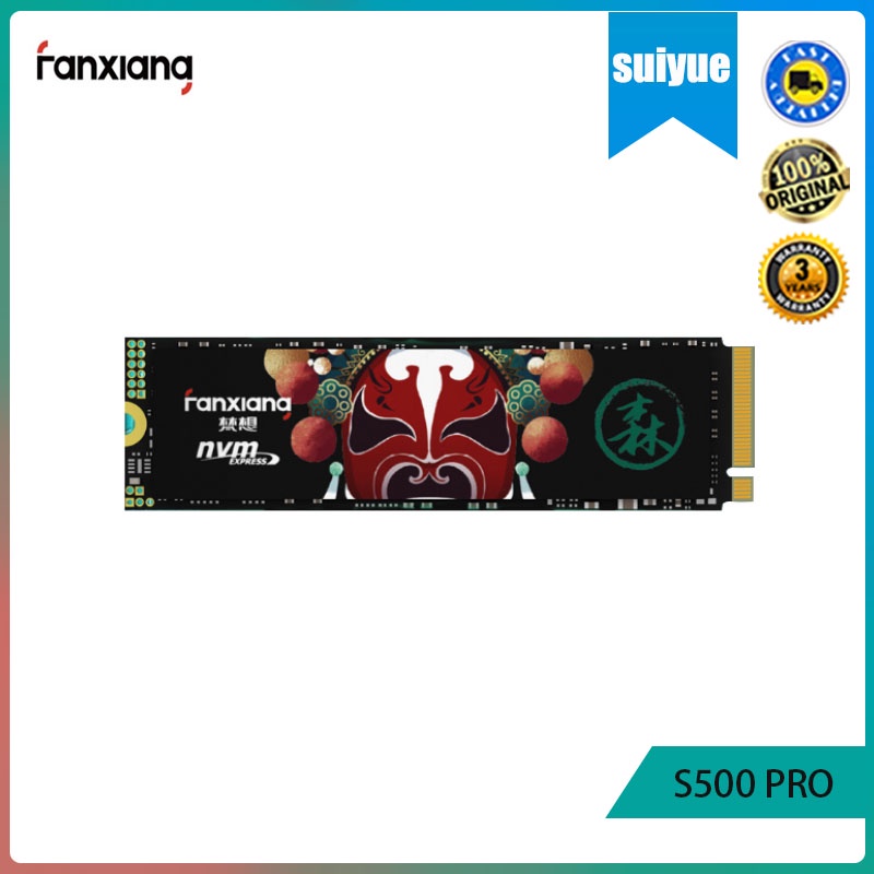 Fanxiang โซลิดสเตทไดรฟ์ภายใน S500 S500Pro M2 SSD 256GB 512GB 1TB 2TB Max 3500MB/s SSD M.2 NVMe ...