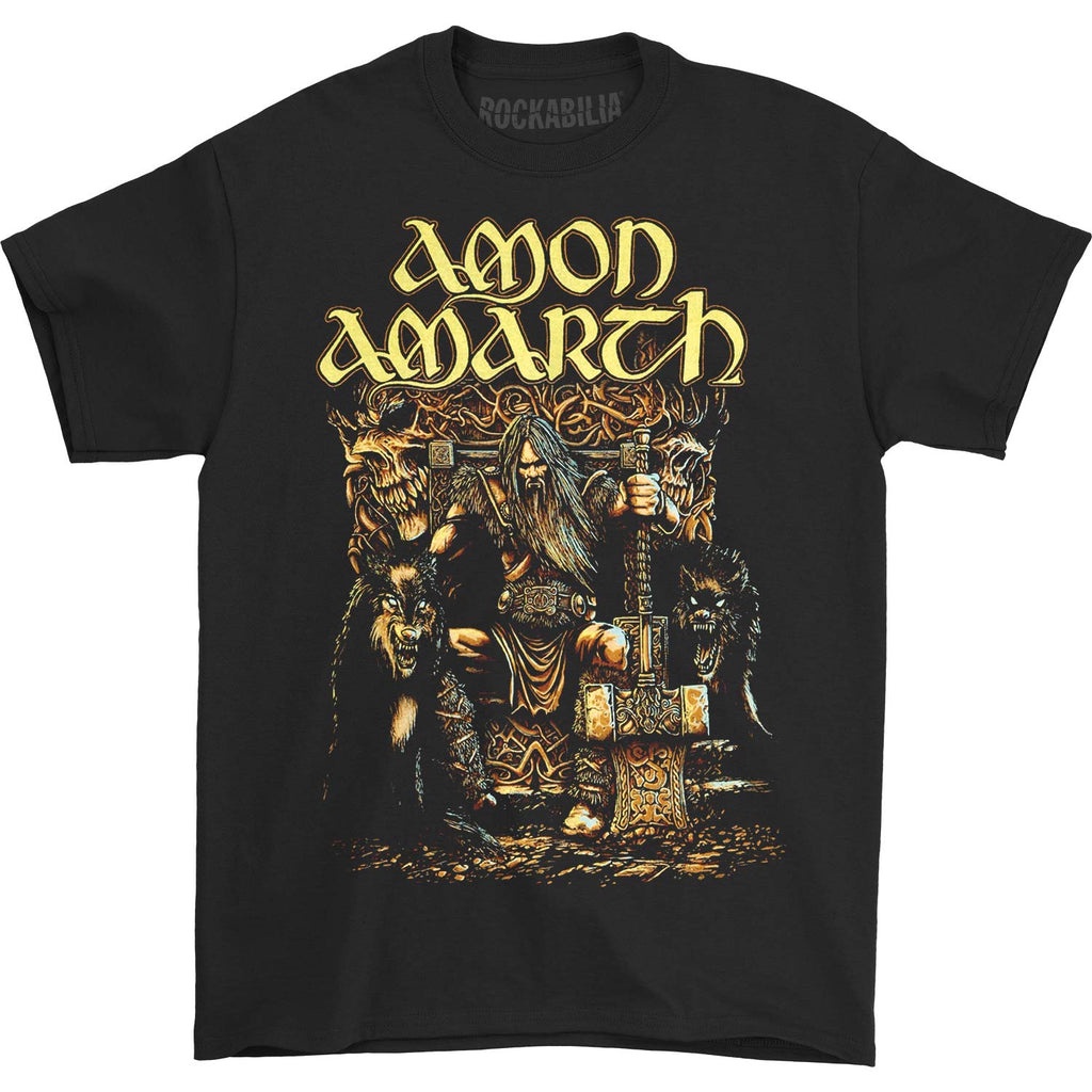 เสื้อยืด พิมพ์ลาย Amon AMARTH Thor Oden's Son Official Merchandise สําหรับผู้ชาย และผู้ใหญ่ ...