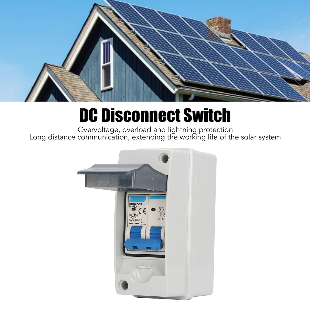Industrial Shop PV Solar Disconnect Switch ป้องกันแรงดันไฟฟ้าเกิน IP65 ...
