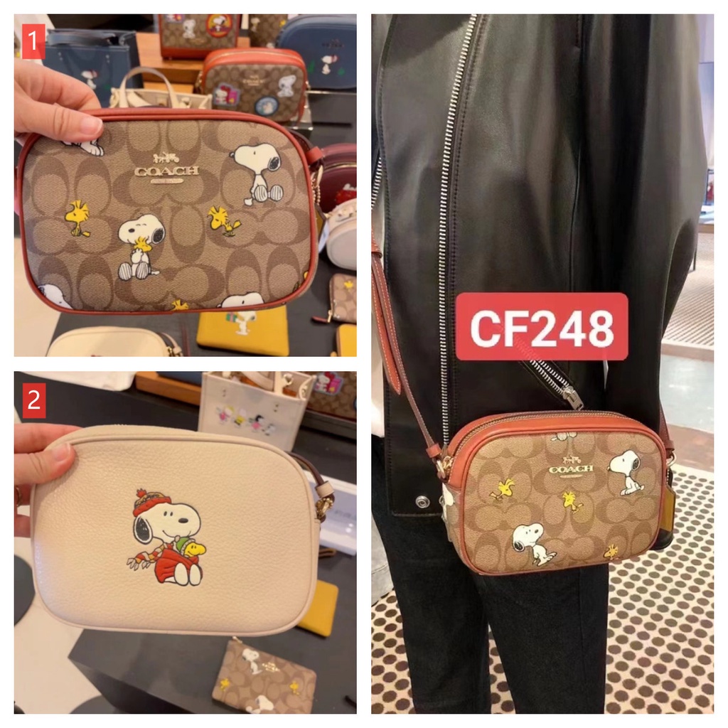 X Peanuts Mini Jamie Camera Bag With Snoopy CF249 CF248 กระเป๋าสะพาย ...